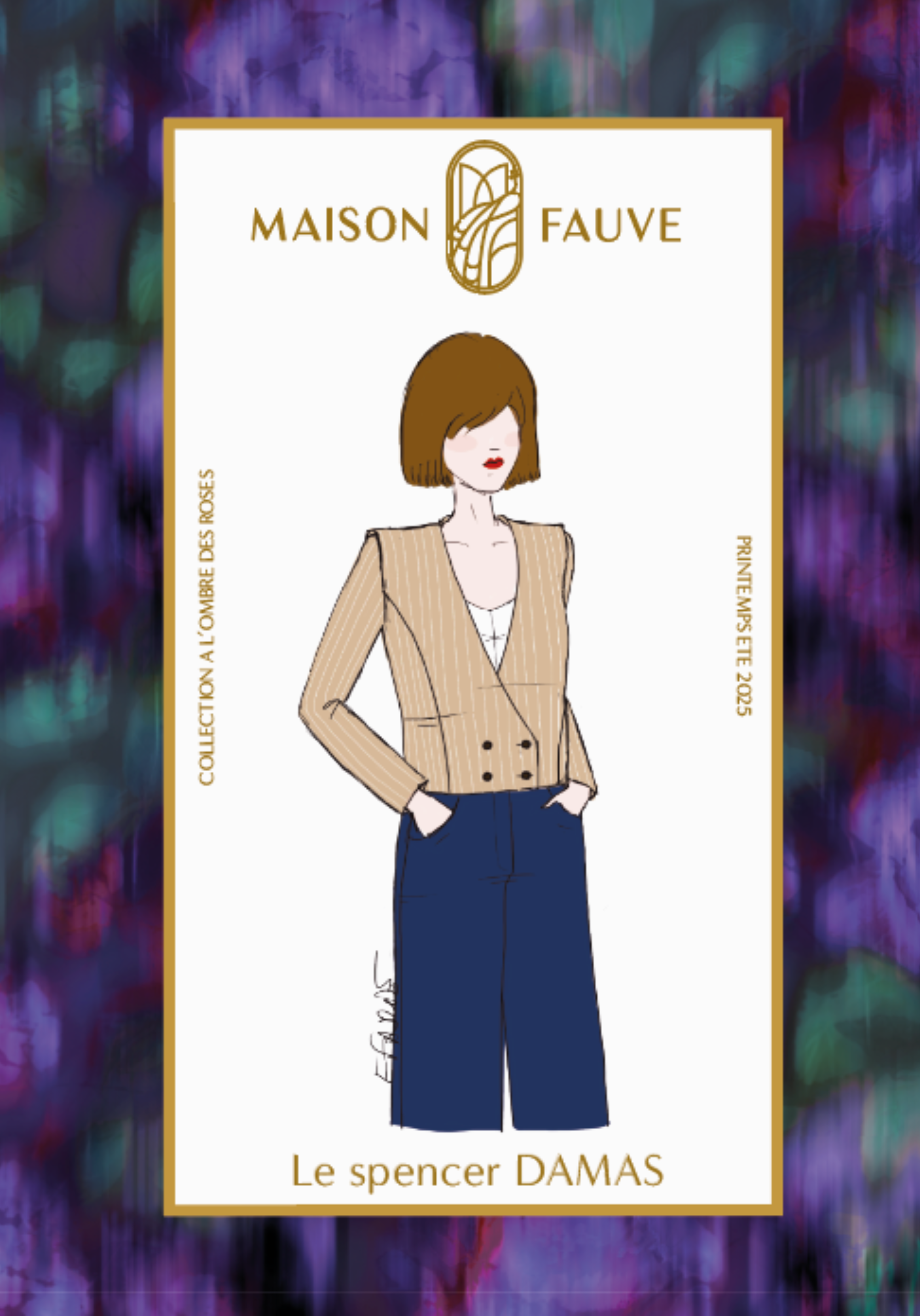 Damas Jacket Sewing Pattern - Paper Pattern – Maison Fauve UK
