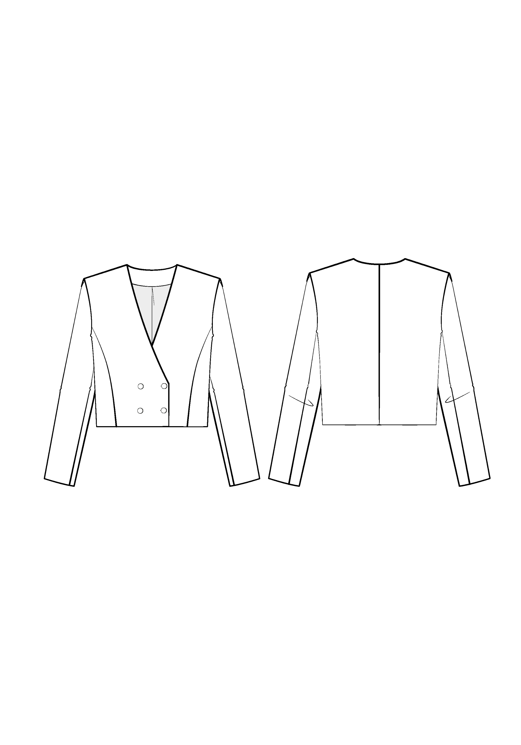 Damas Jacket Sewing Pattern - Paper Pattern – Maison Fauve UK