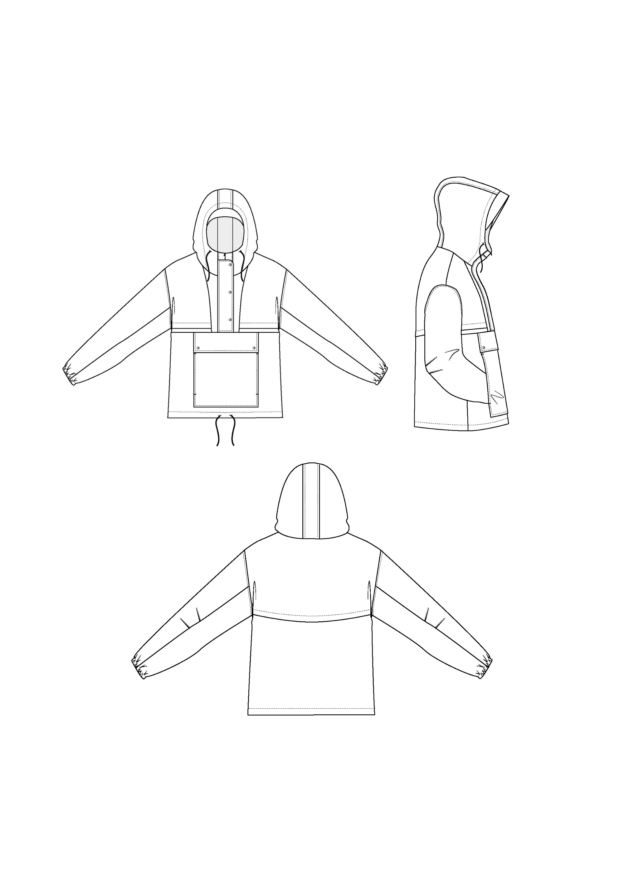 Rafale windbreaker Paper Sewing Pattern – Maison Fauve UK