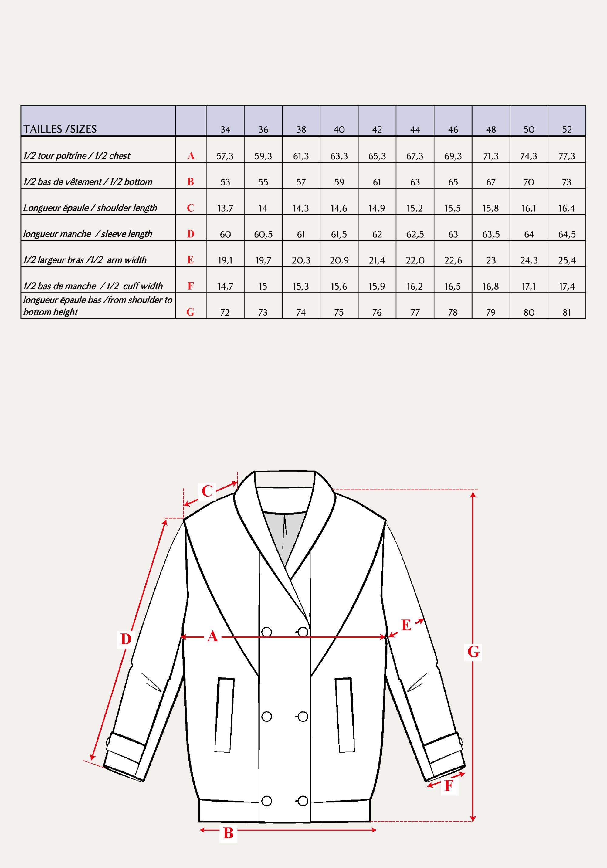 Cliff coat Paper Sewing Pattern – Maison Fauve UK