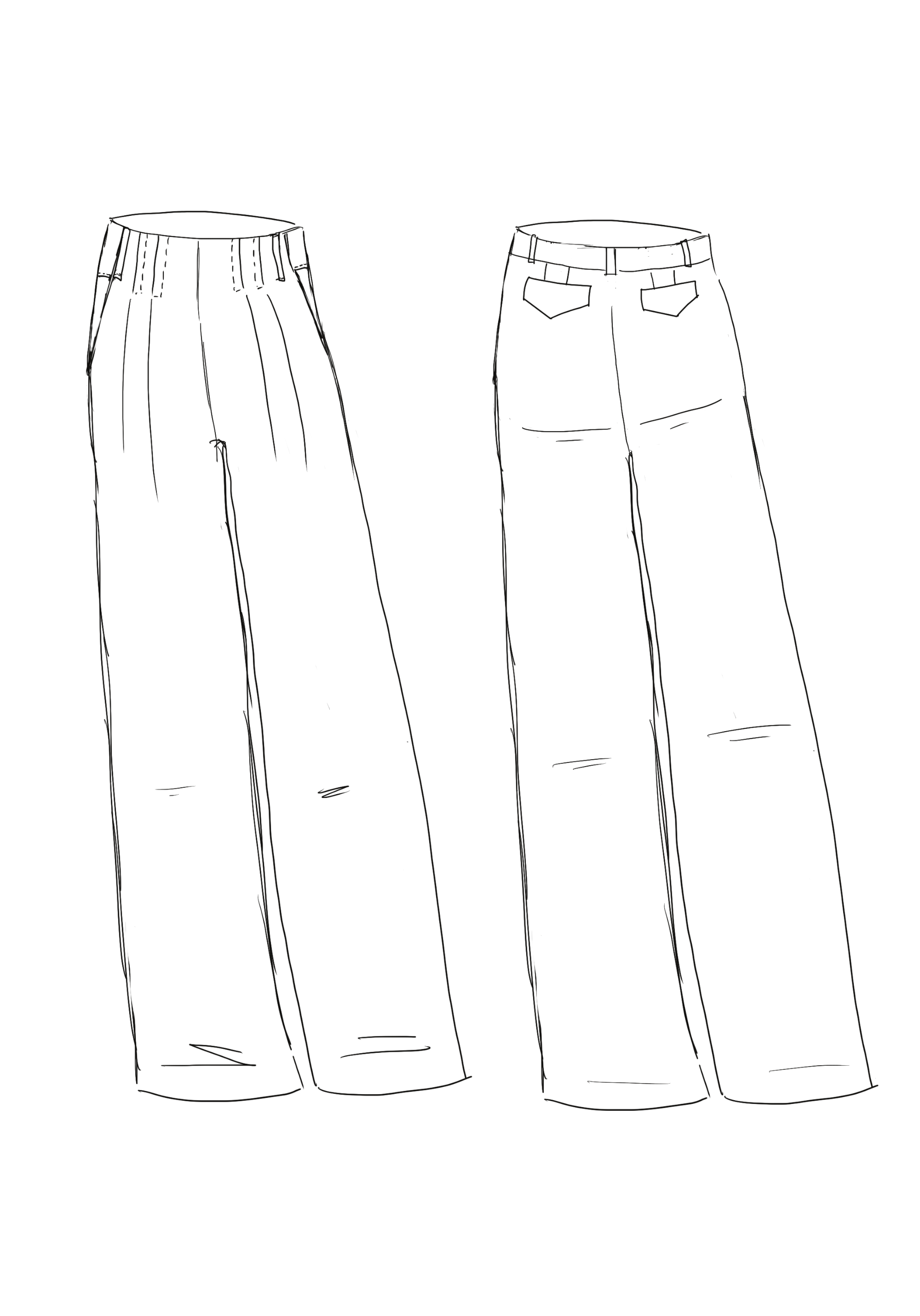 Brooklyn Trousers Paper Sewing Pattern – Maison Fauve UK