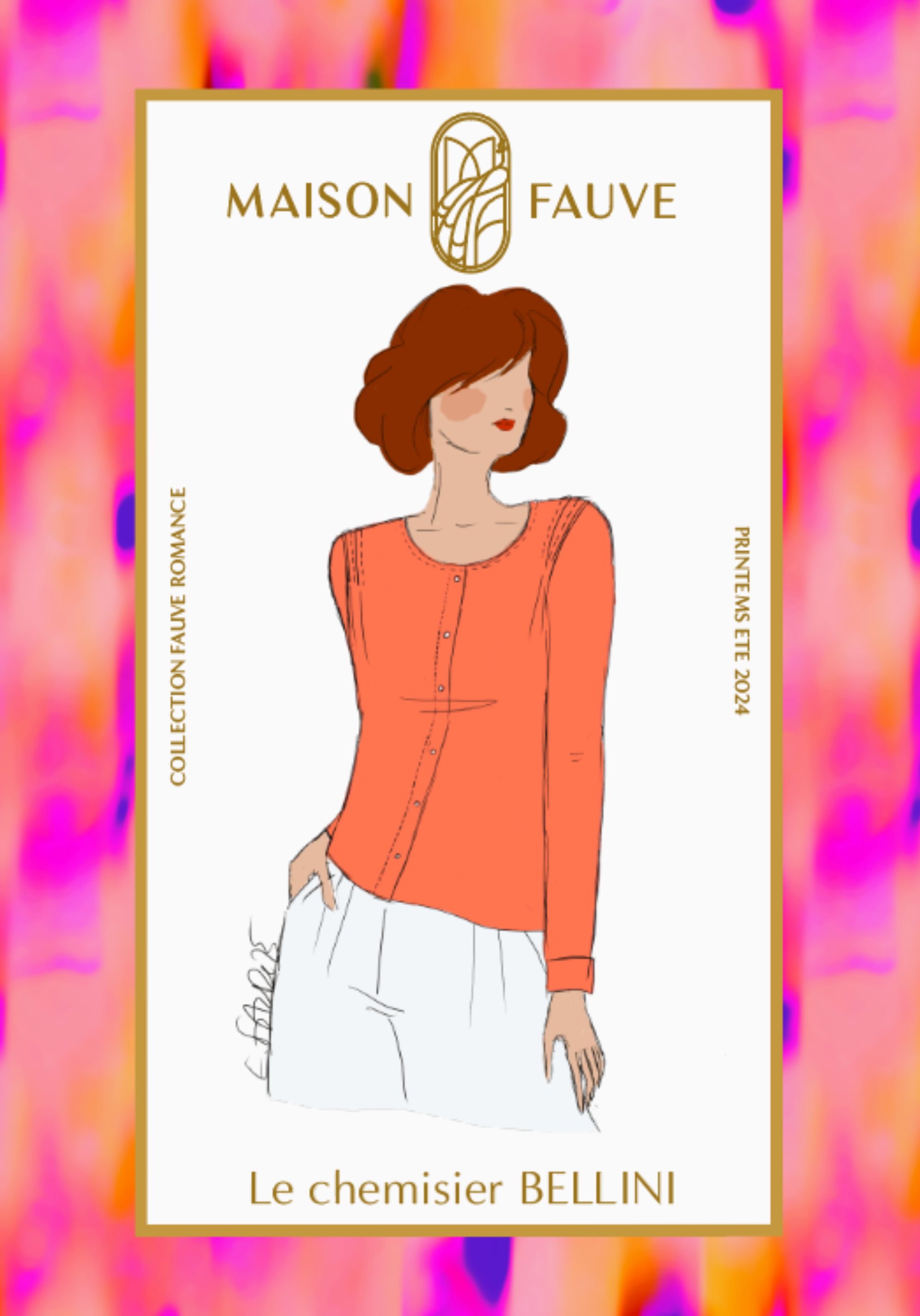 Bellini Blouse Paper Sewing Pattern – Maison Fauve UK