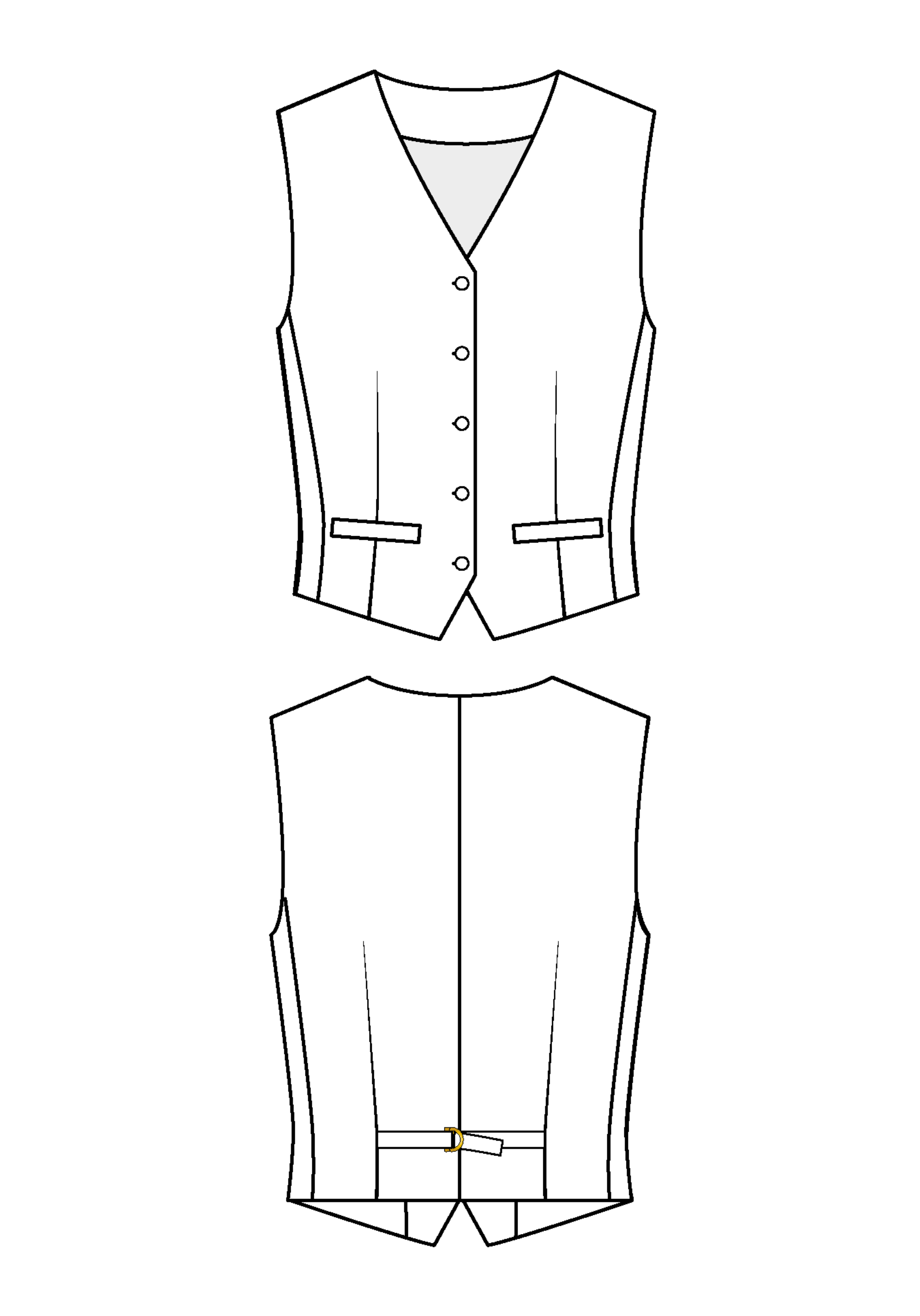Pompon waistcoat pattern / Free PDF pattern – Maison Fauve UK
