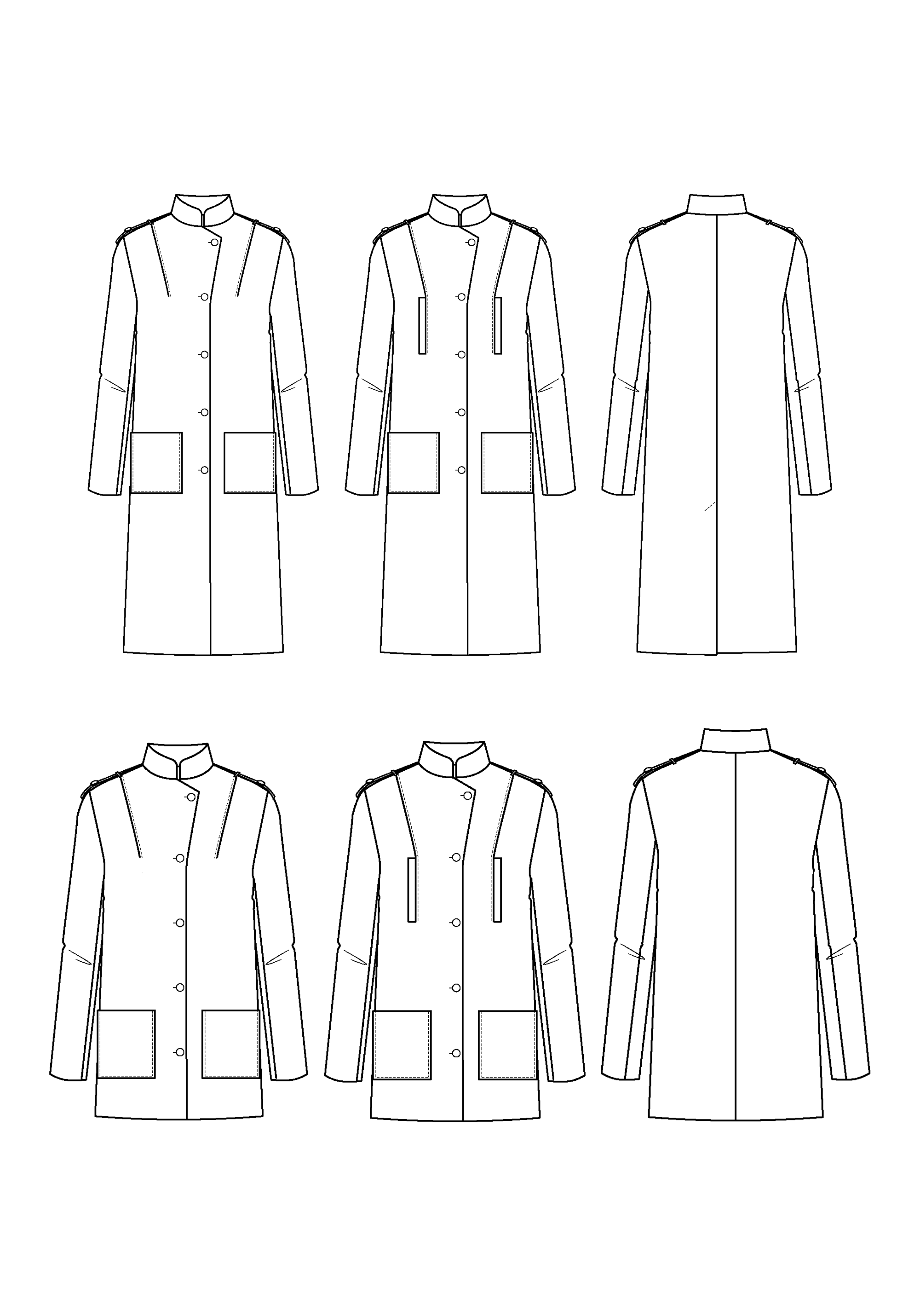 Tigris Coat Paper Sewing Pattern – Maison Fauve UK
